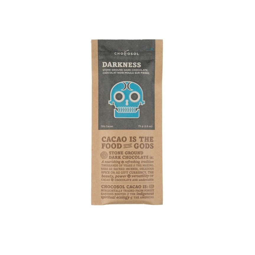 Chocosol Traders Darkness 75% Cacao Dark Chocolate Bar | River City ...
